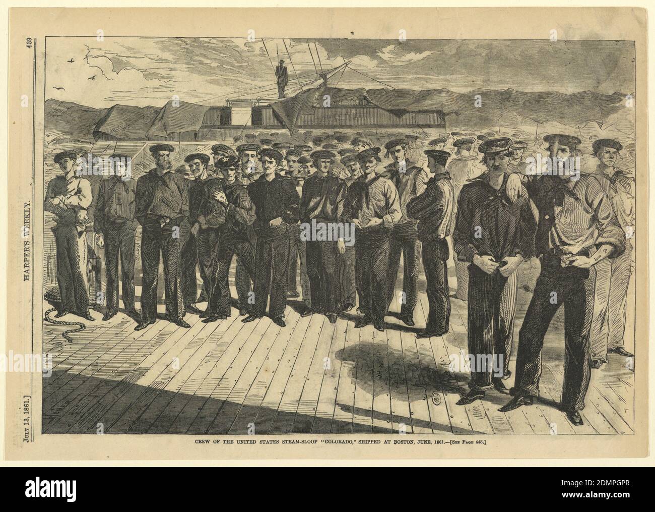 Crew of the u s steam sloop hi-res stock photography and images - Alamy