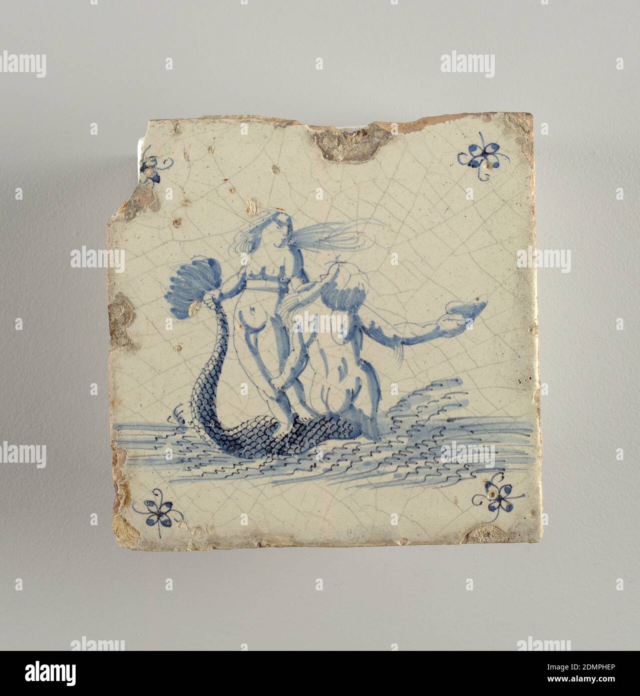 Tile, Earthenware, Friesland, Netherlands, 1701–25, tiles, Decorative ...