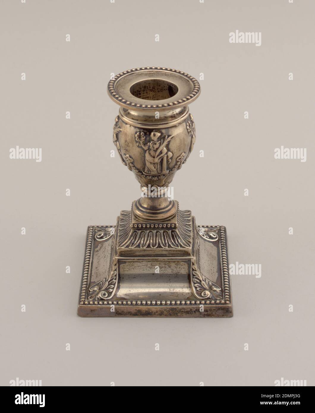 Candlestick, silver, London, England, 1878–1879, metalwork, Decorative ...