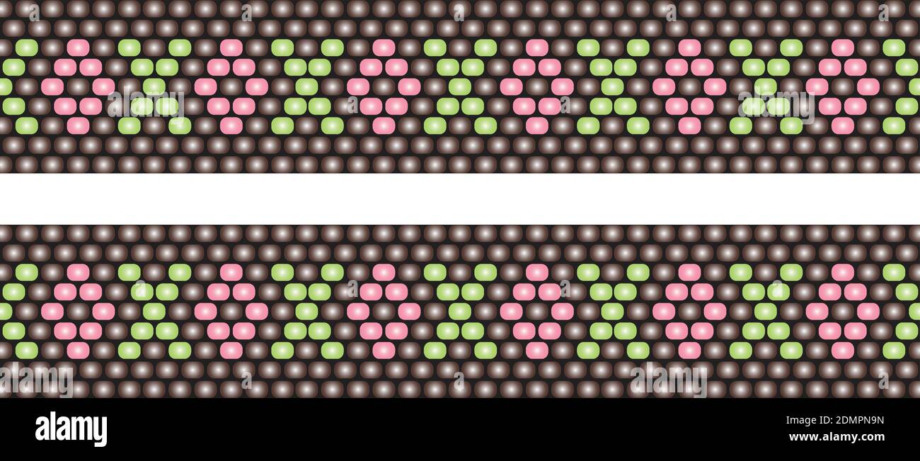Vector seamless pattern of beads Stock Vector Image & Art - Alamy
