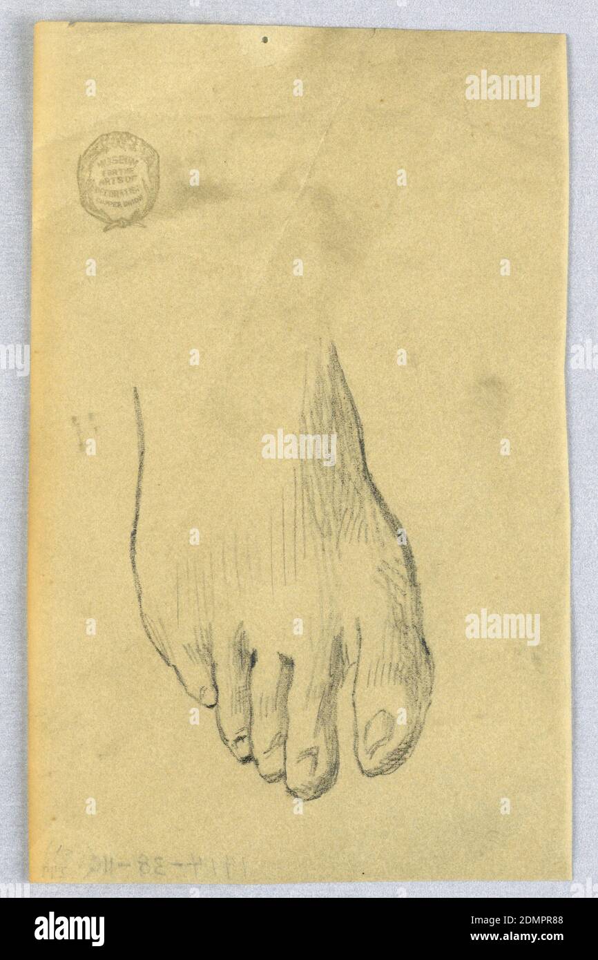 Study of Right Foot, Francis Augustus Lathrop, American, 1849 - 1909 ...