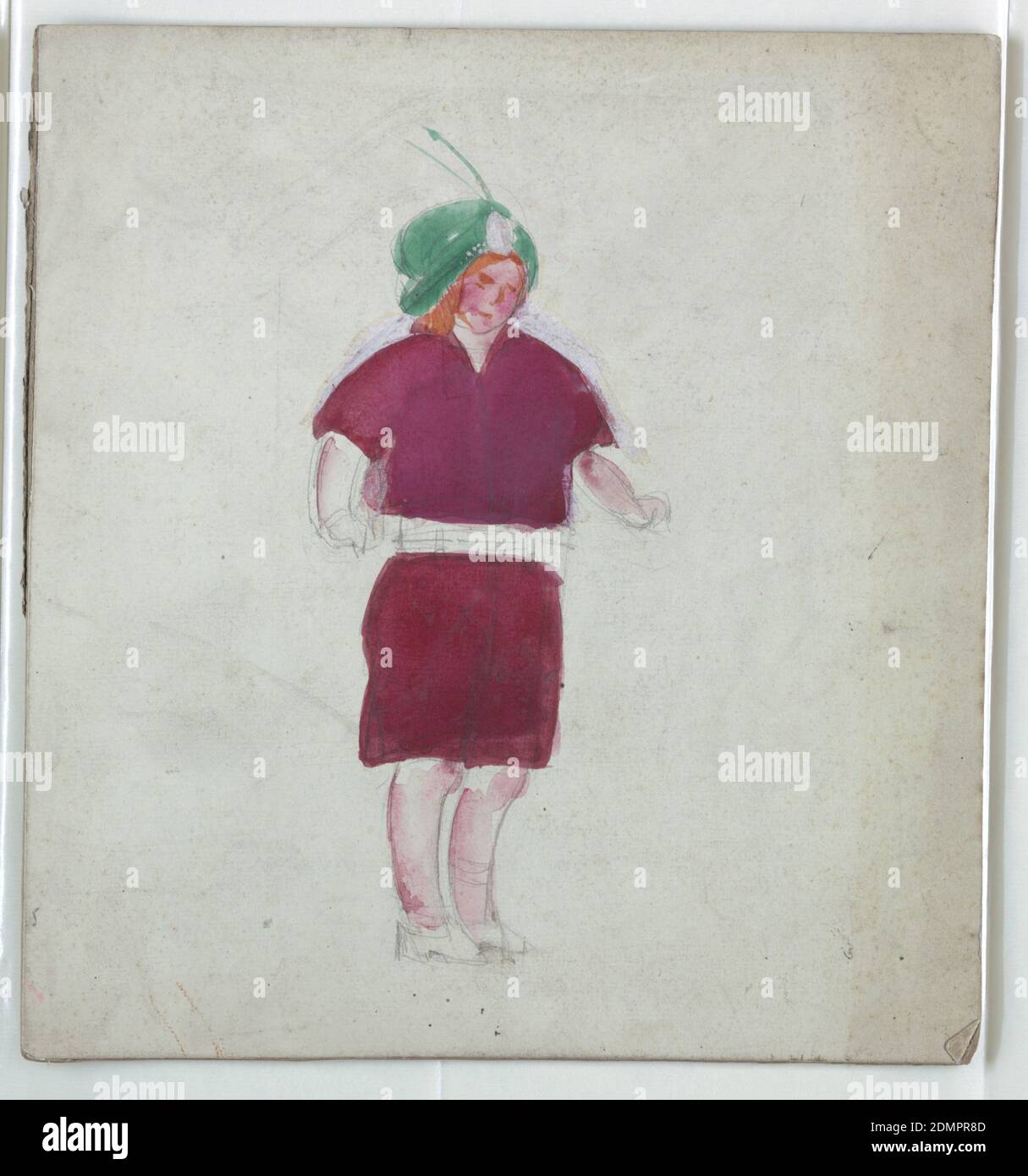 Costume Design: No. 145, Sketch of Tytel, from Blue Bird, Boris ...
