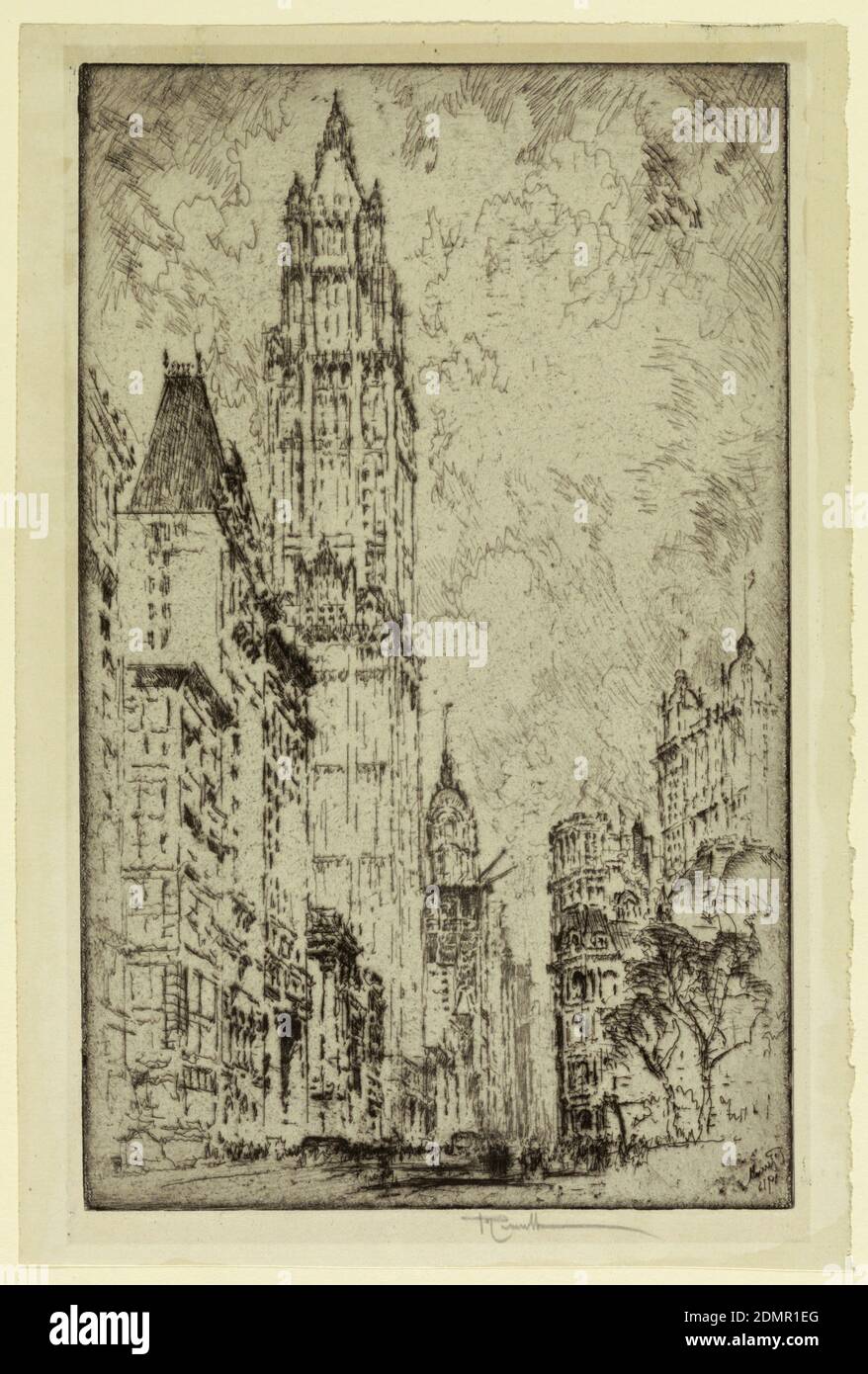 Woolworth Building, New York, Joseph Pennell, American, active England ...
