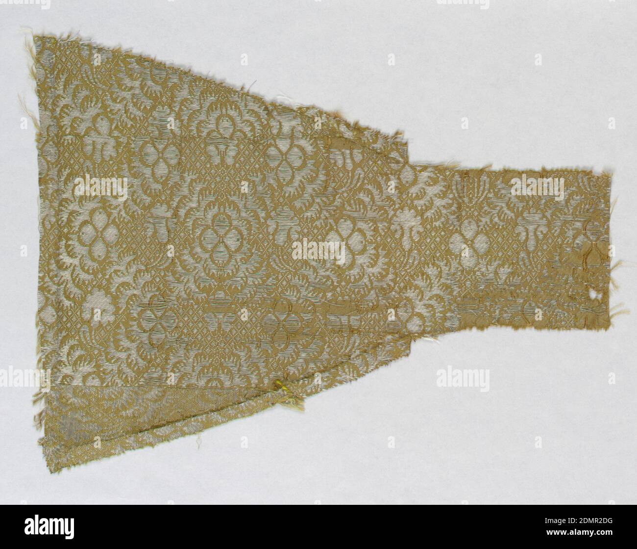 Maniple end, medium: silk, metallic Technique: woven, Flower design in ...