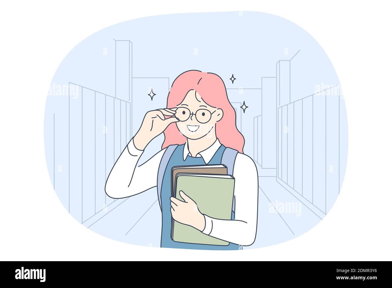 Success in studying, excellent school pupils concept. Smiling school ...