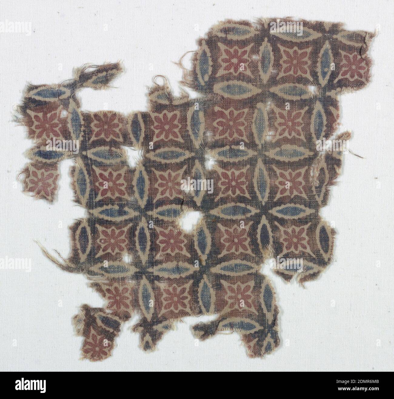 Textile, Medium: cotton Technique: printed and resist printed on plain ...