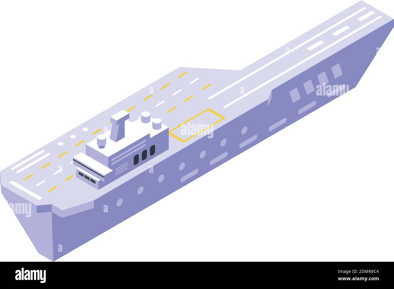 Aircraft carrier icon. Isometric of aircraft carrier vector icon for ...