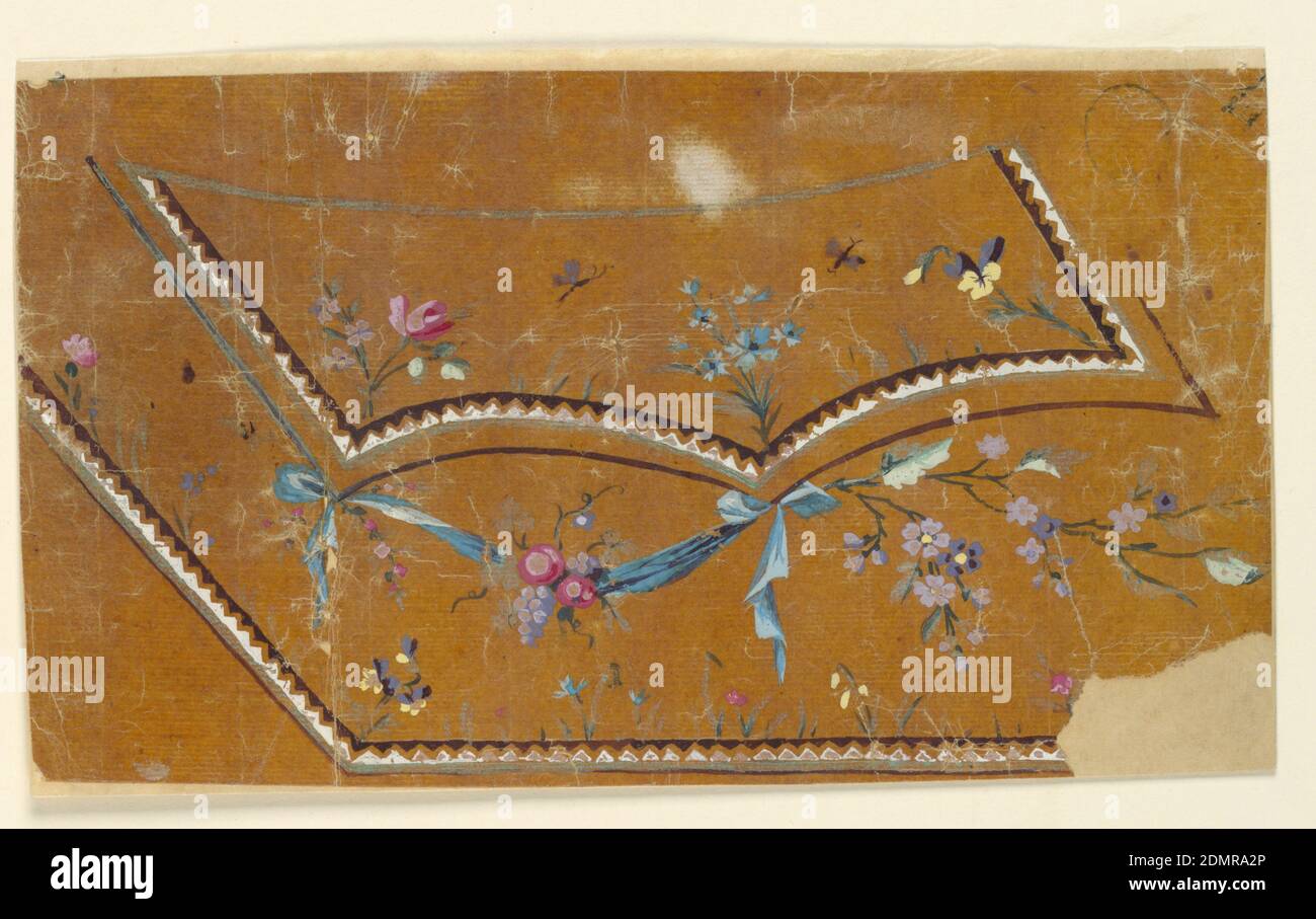 Design for the Embroidery of the Left Bottom Corner of a Man's ...