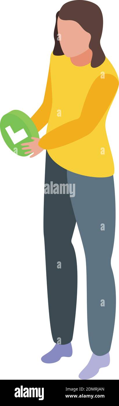 Approved assignment icon. Isometric of approved assignment vector icon for web design isolated ...