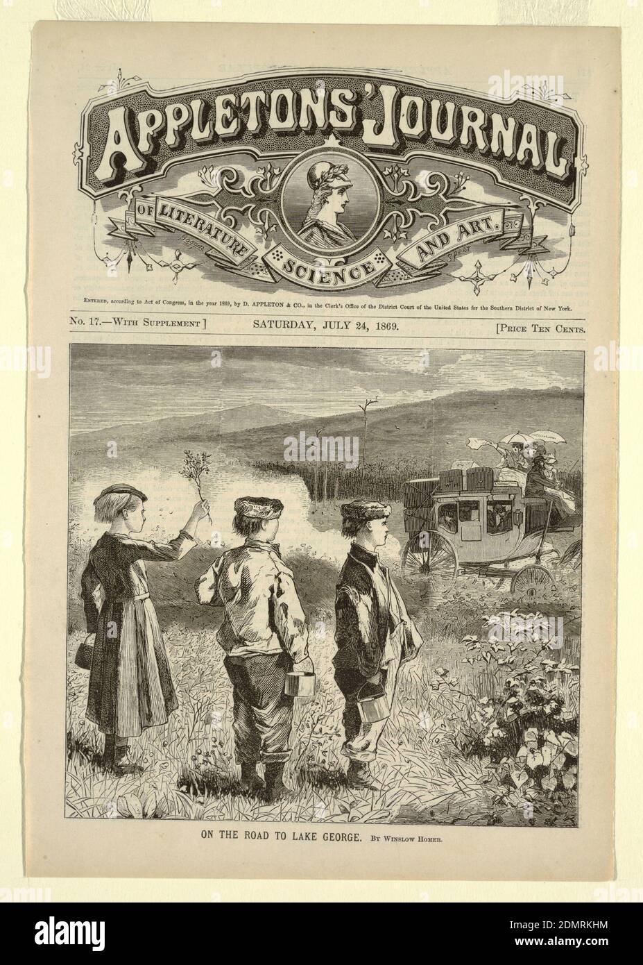 On the Road to Lake George, Winslow Homer, American, 1836–1910 ...