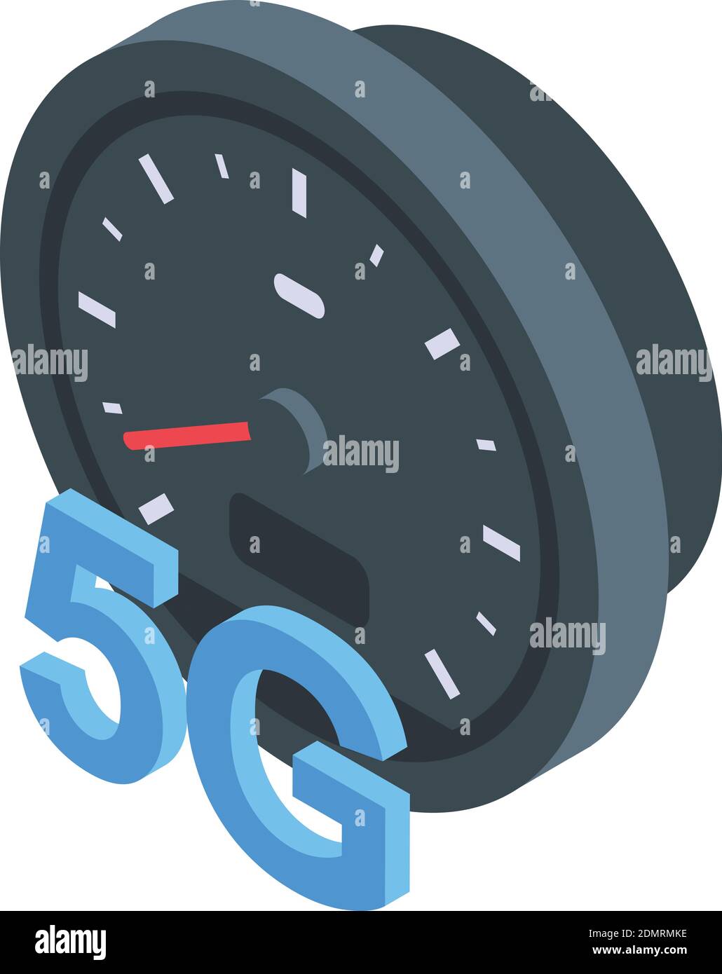 5g test internet speed icon. Isometric of 5g test internet speed vector ...