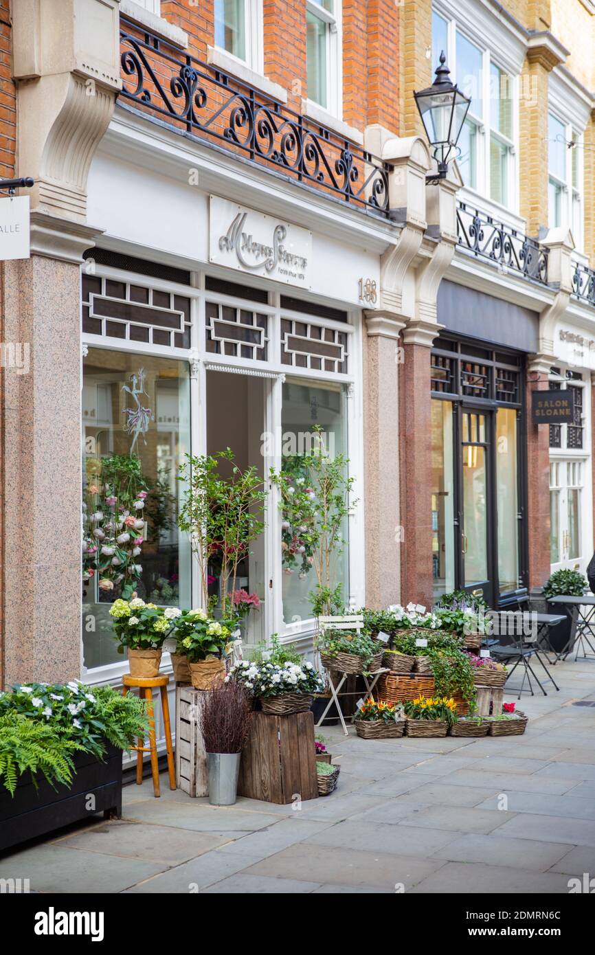 British flower shop from Notting Hill, London Stock Photo - Alamy