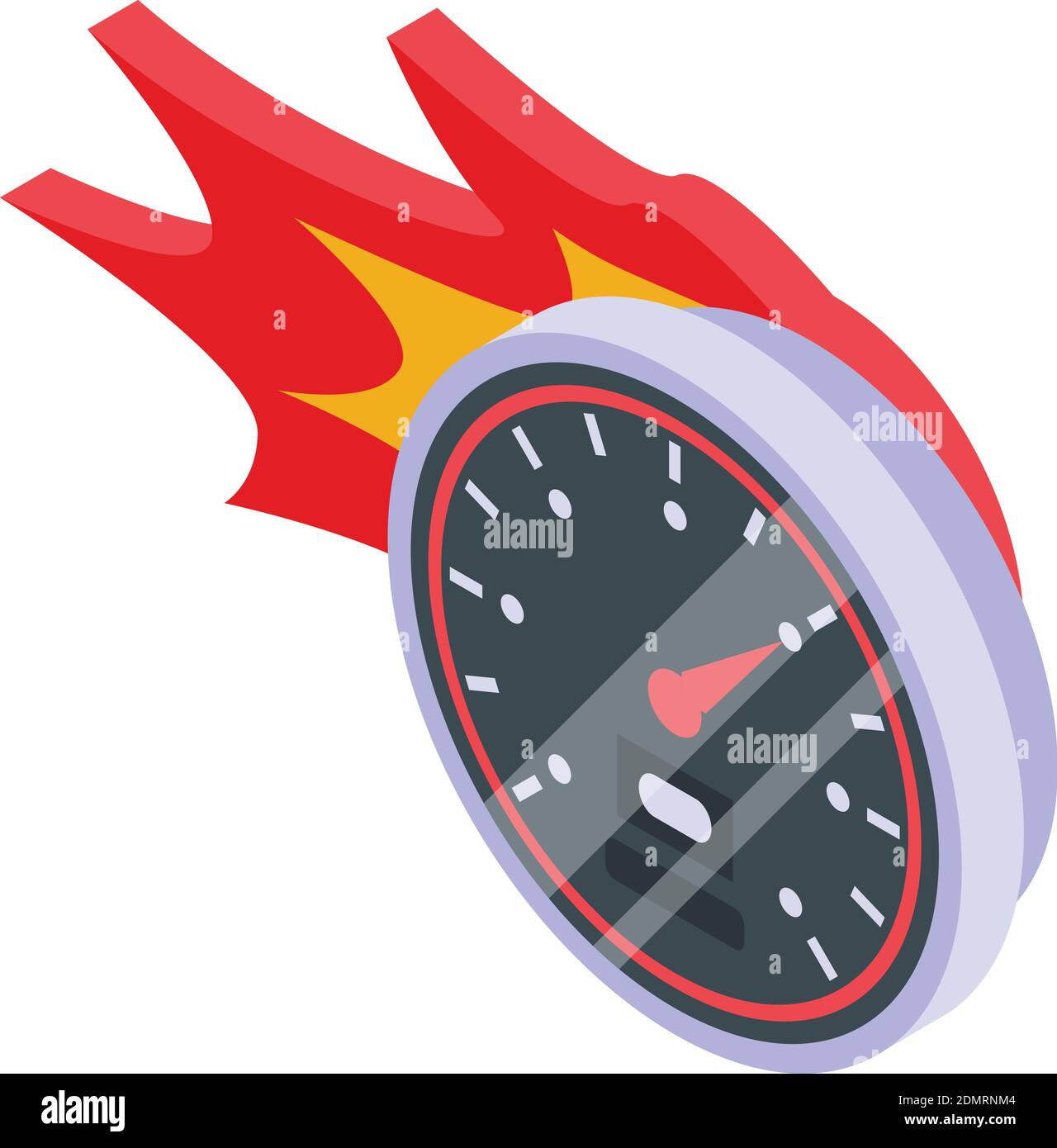 Fire internet speed icon. Isometric of fire internet speed vector icon ...