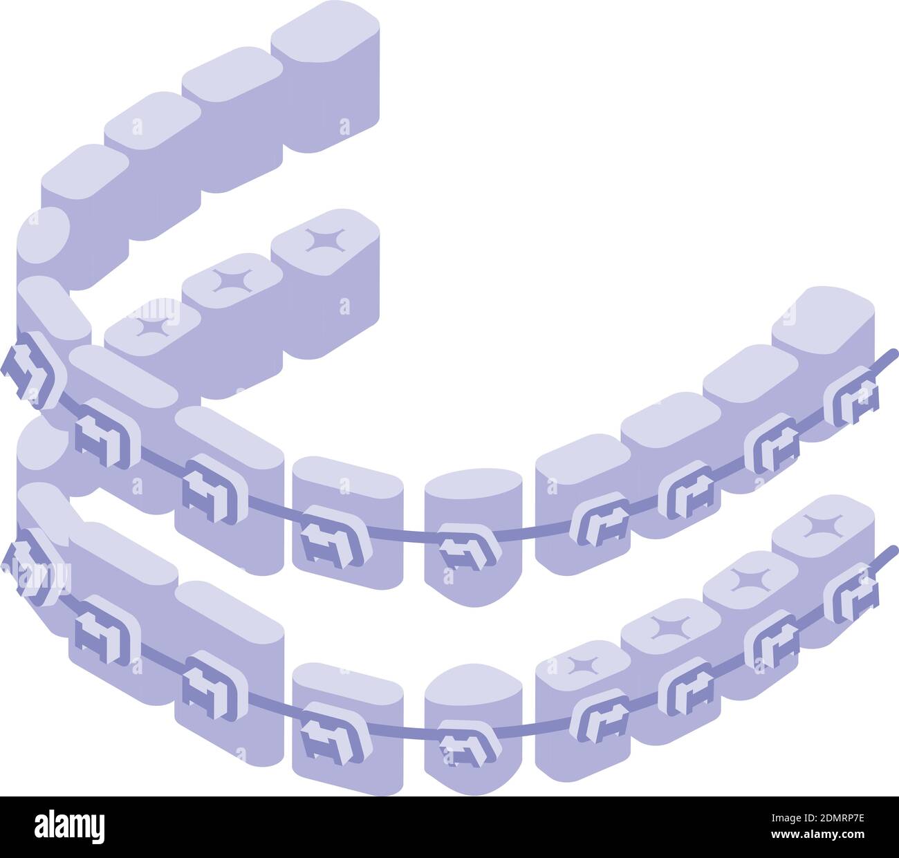 Smile tooth braces icon. Isometric of smile tooth braces vector icon ...