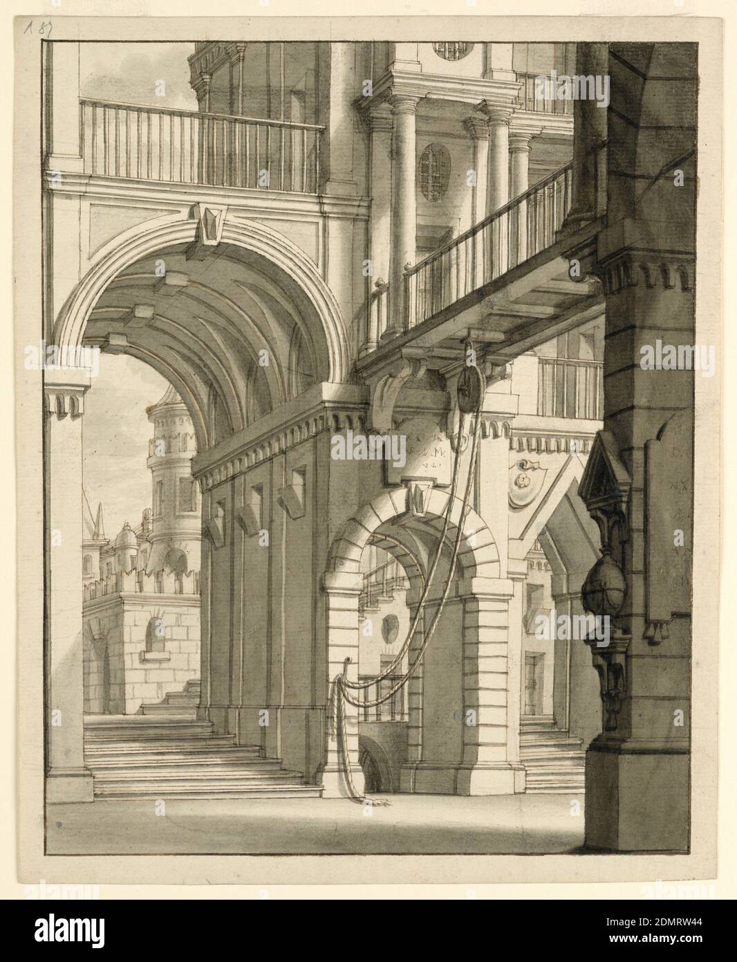 Pulley at the entrance hi-res stock photography and images - Alamy