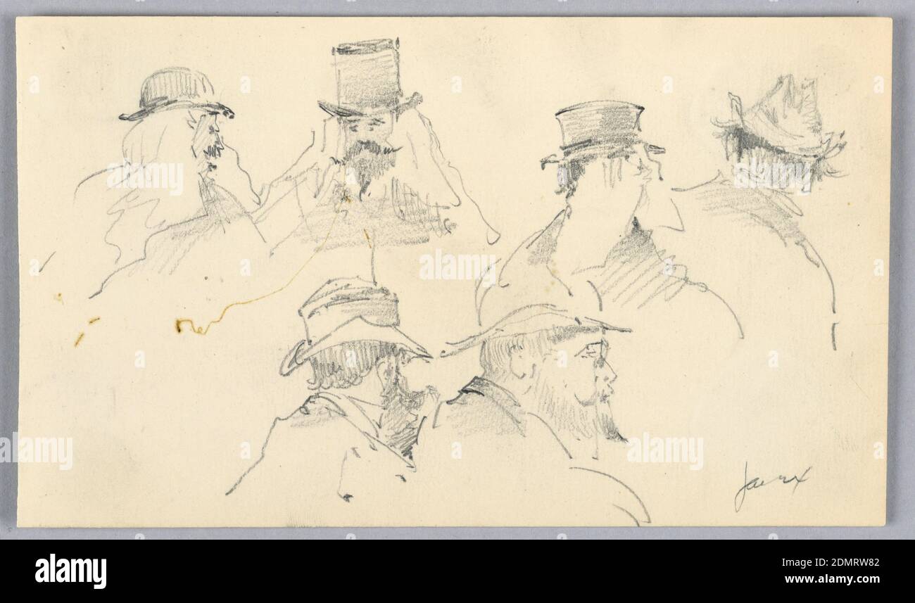 Sketches of Heads of Men, Arnold William Brunner, American, 1857–1925 ...