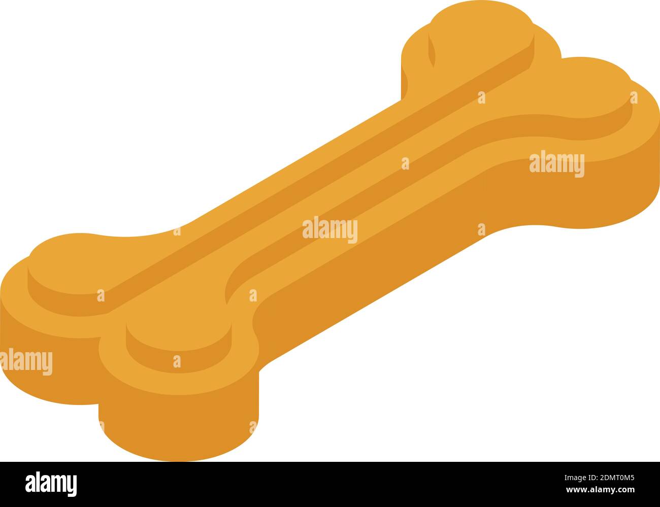 Dog food bone icon. Isometric of dog food bone vector icon for web ...