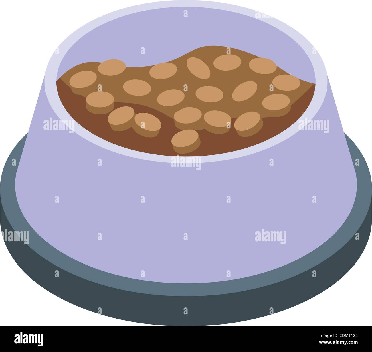 Dog dish feed icon. Isometric of dog dish feed vector icon for web ...