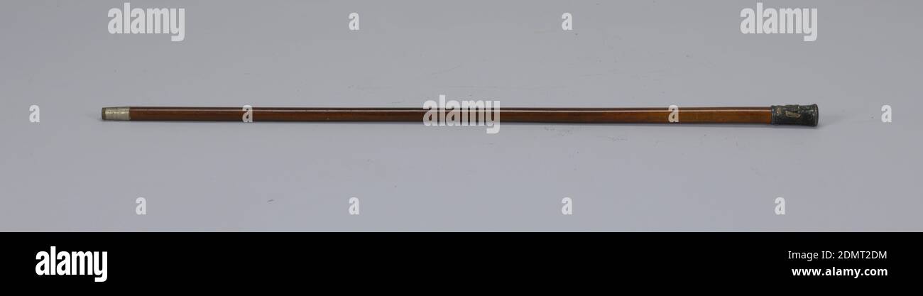 Cane, wood, silver-gilt, New York, New York, USA, ca. 1890, costume ...