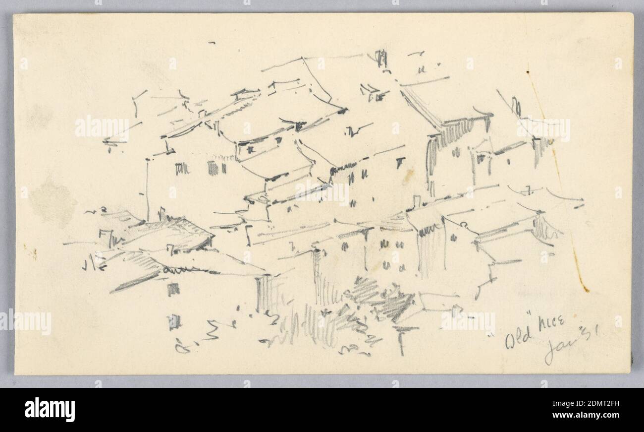 “Old' Nice, Arnold William Brunner, American, 1857–1925, Graphite on ...