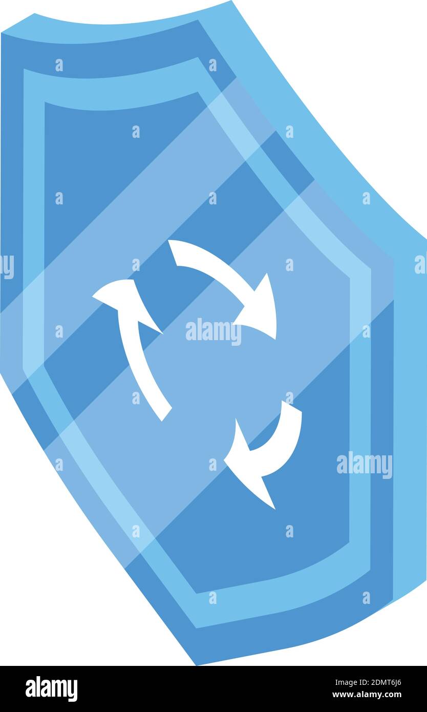 Shield password icon. Isometric of shield password vector icon for web ...