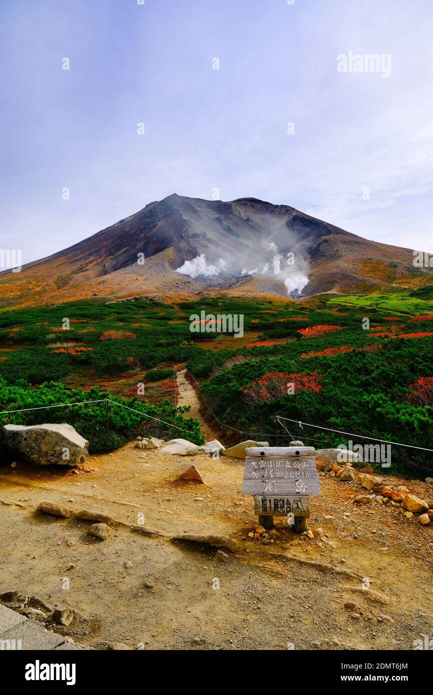 Mt. Asahi, Autumn foliage Stock Photo - Alamy
