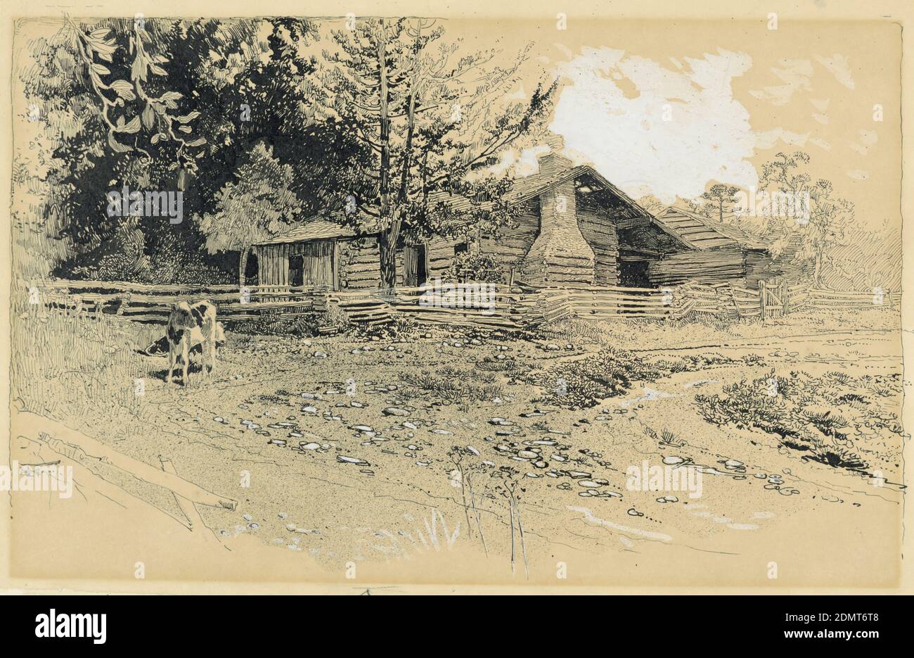 The Snodgrass Farmhouse, Chickamauga, Harry Fenn, American, 1845–1911 ...