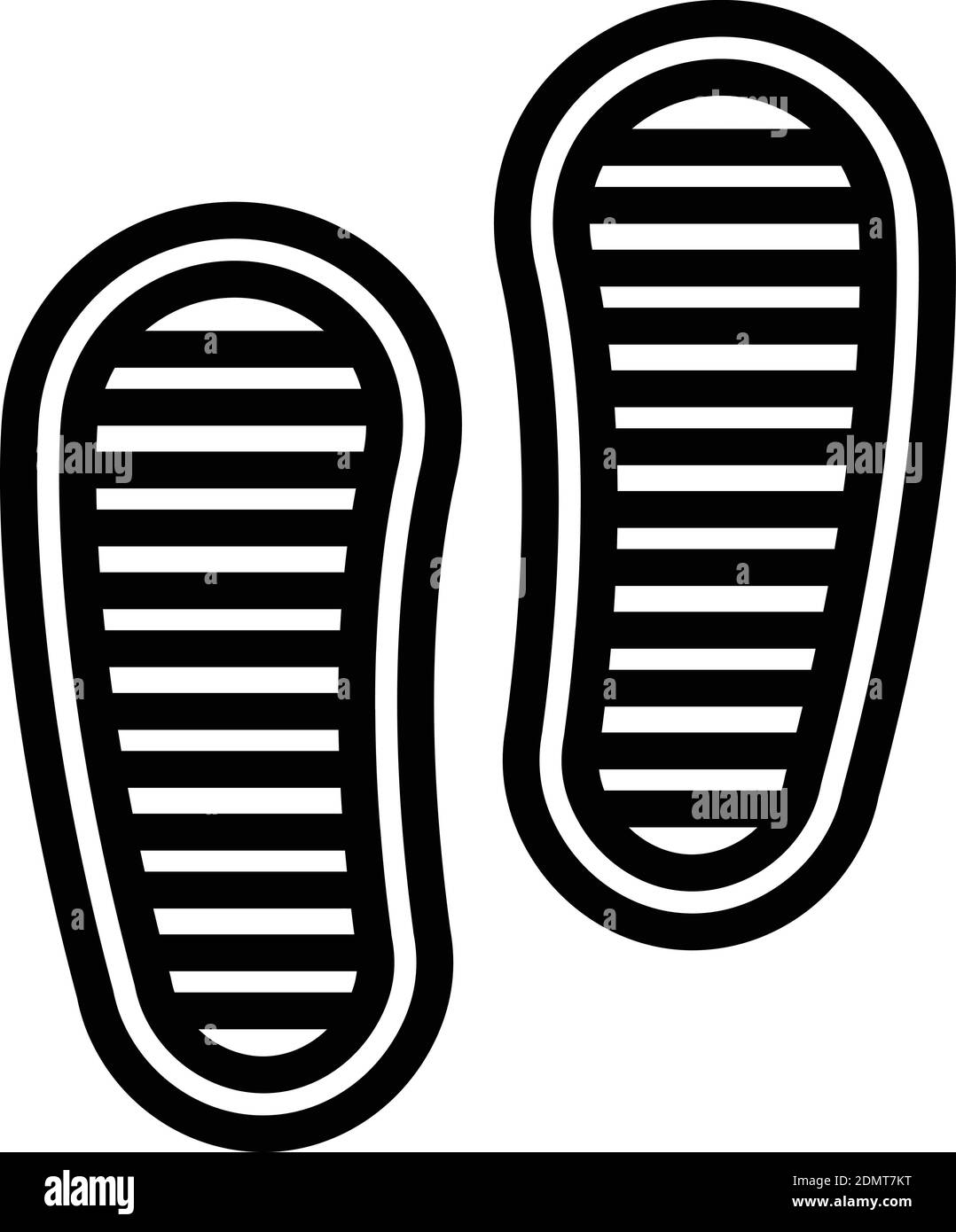 Walking shoes icon. Outline walking shoes vector icon for web design ...