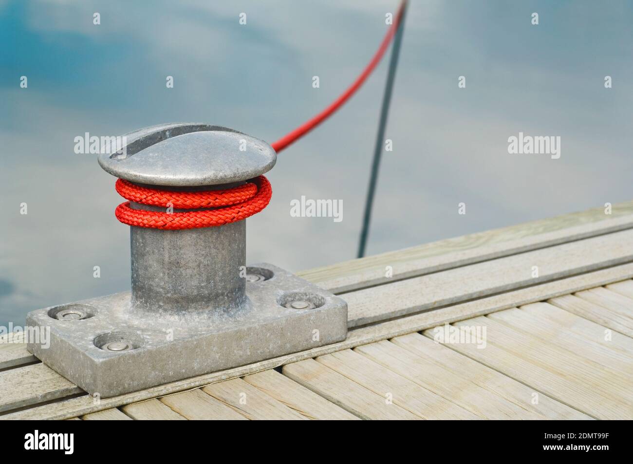 Foreground red bollard hi-res stock photography and images - Alamy