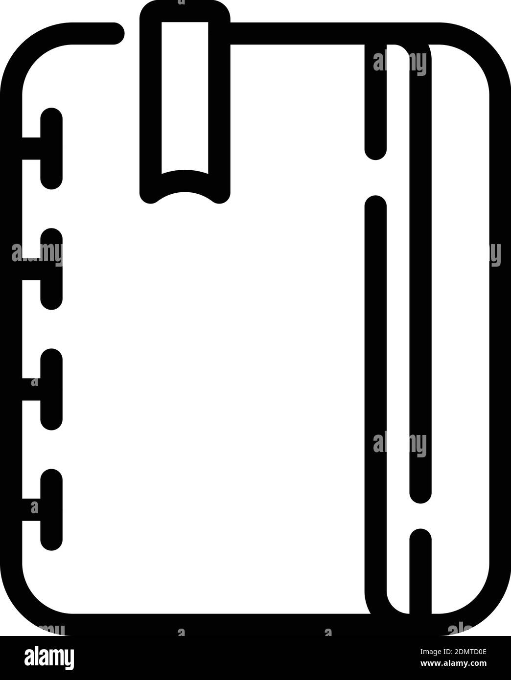 Textile bookmark icon. Outline textile bookmark vector icon for web ...