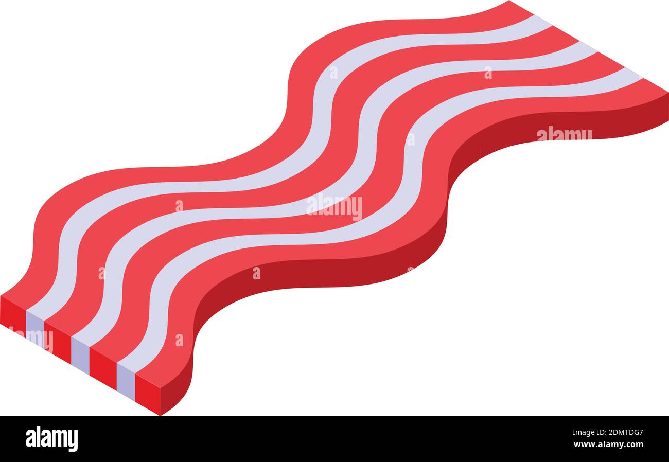 Breakfast bacon icon. Isometric of breakfast bacon vector icon for web ... Breakfast bacon icon. Isometric of breakfast bacon vector icon for web ...