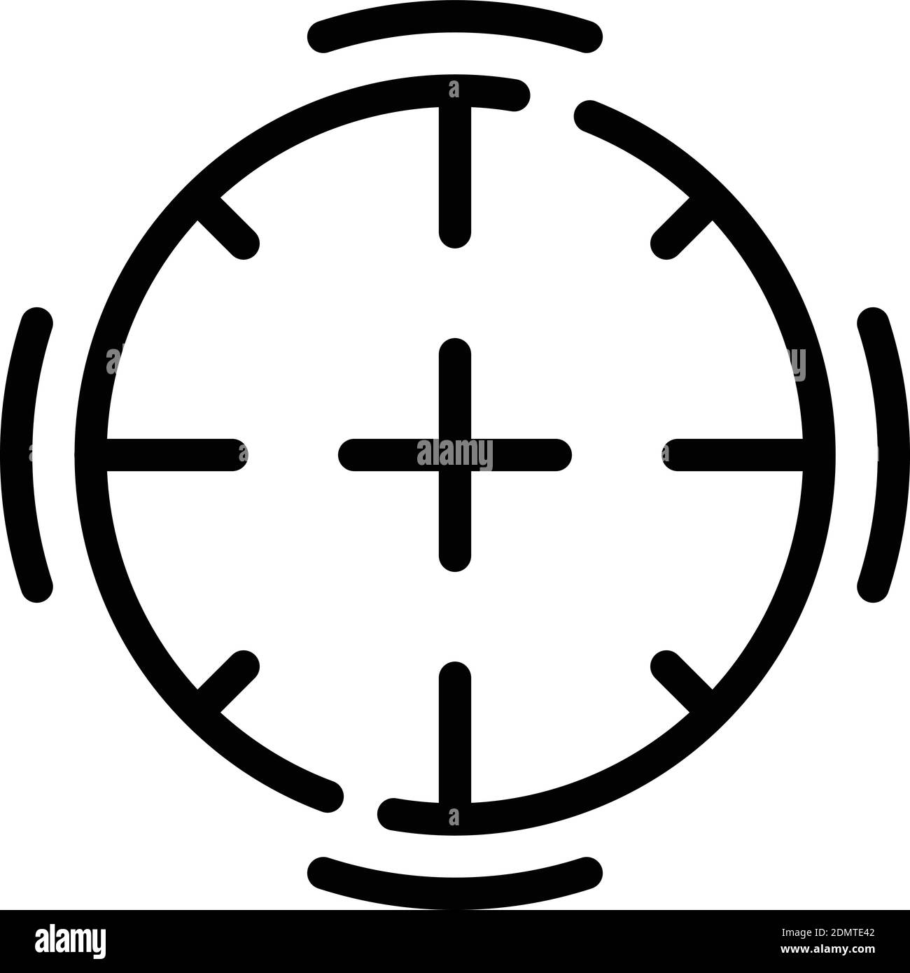 Target focus icon. Outline target focus vector icon for web design ...