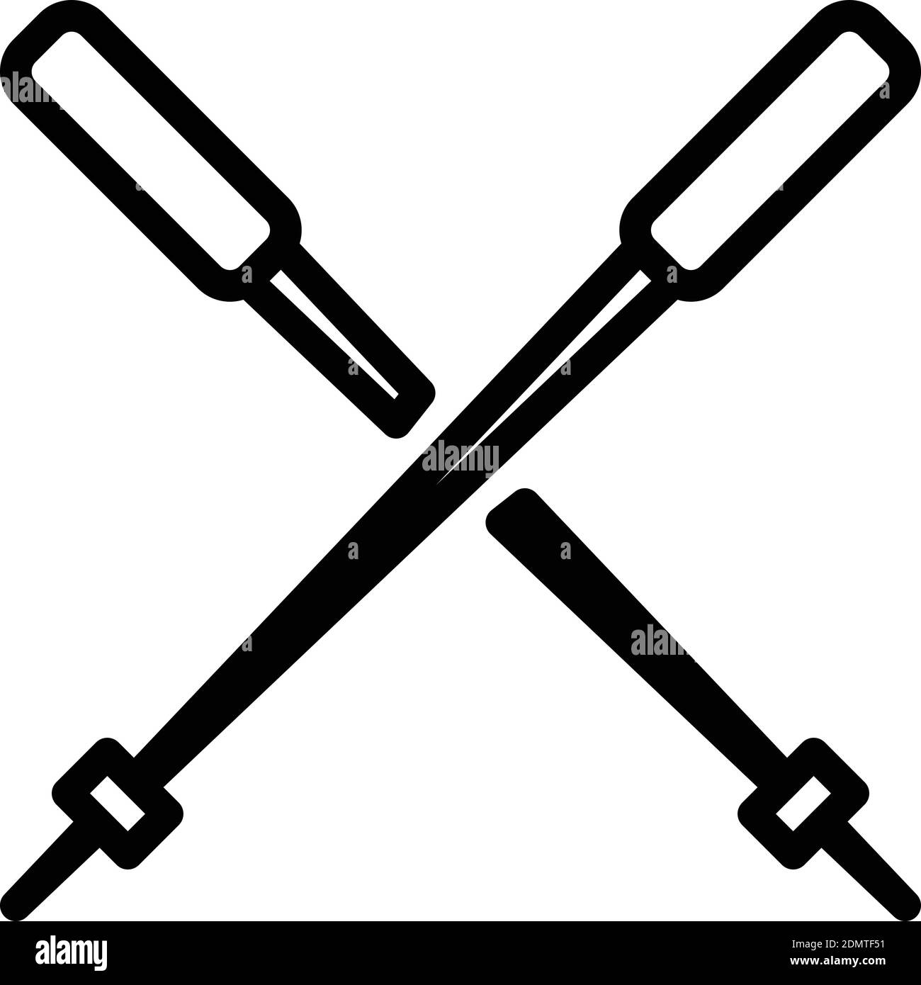 Nordic walking sticks icon. Outline nordic walking sticks vector icon ...