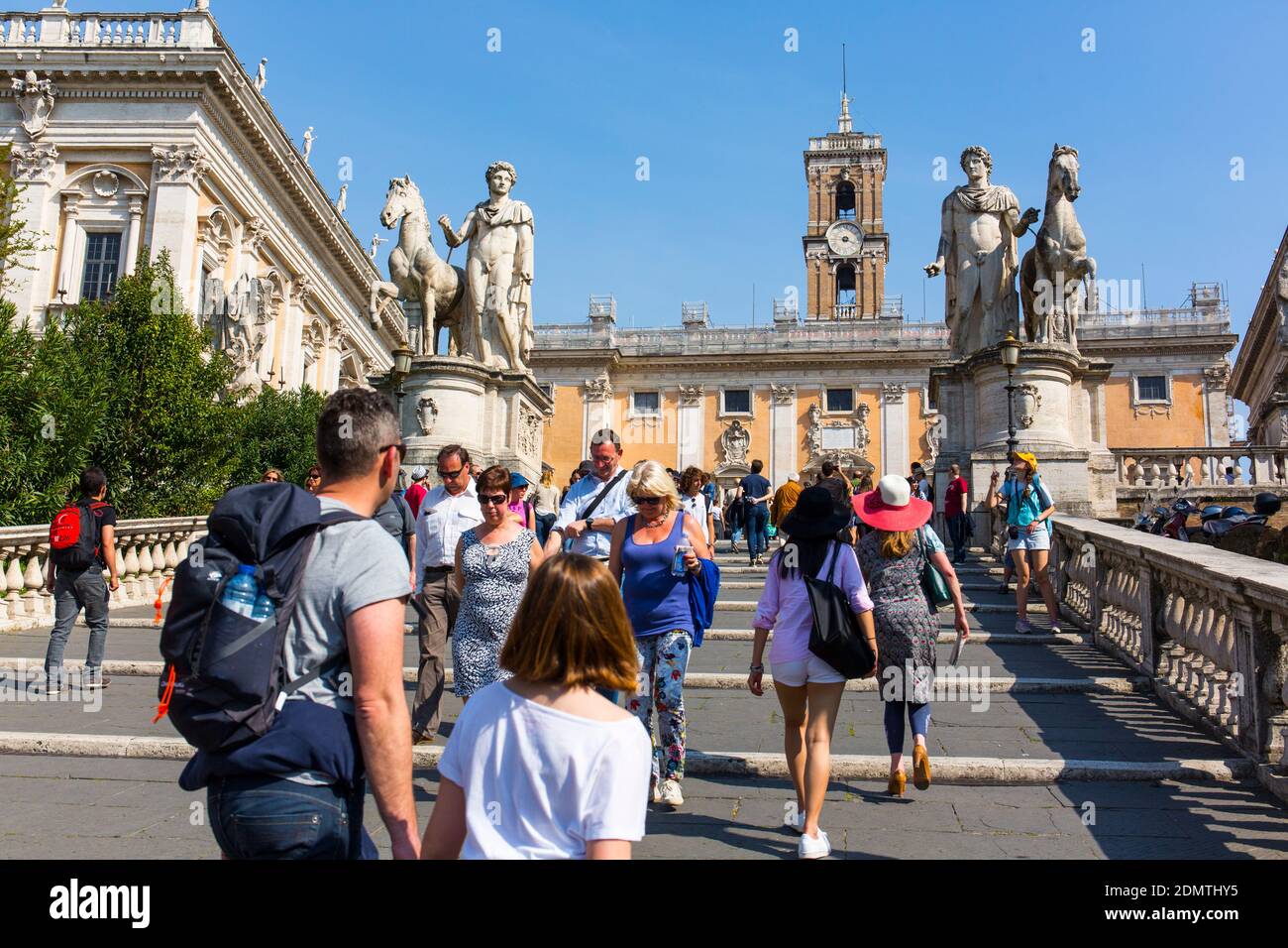 Castor and Pollux Sculptures, Cordonata Stairs, Campidoglio Square ...