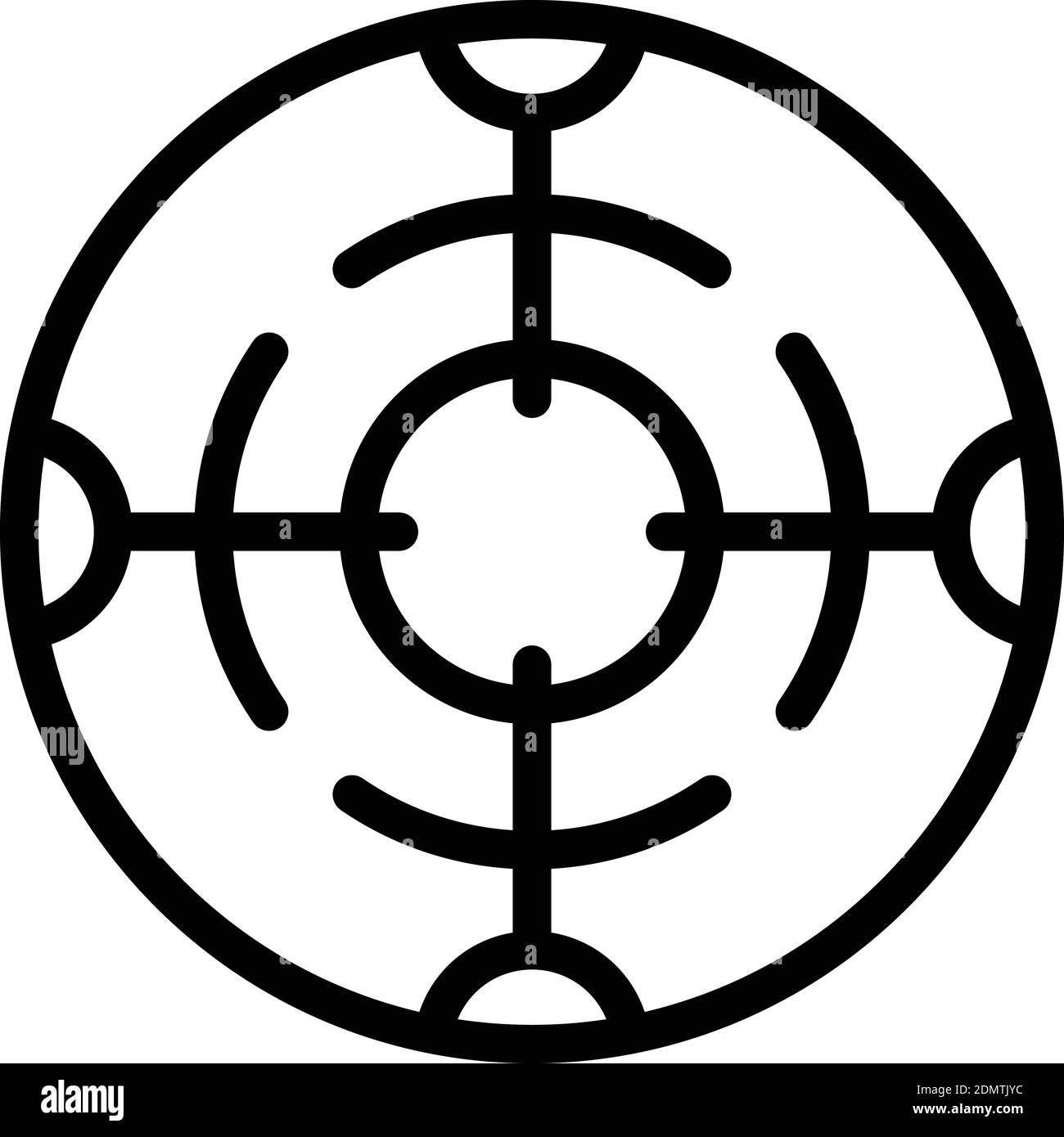 Auto focus icon. Outline auto focus vector icon for web design isolated ...