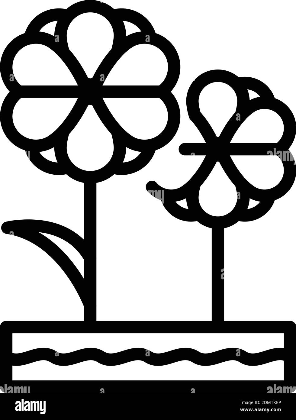 Canola plant icon. Outline canola plant vector icon for web design ...