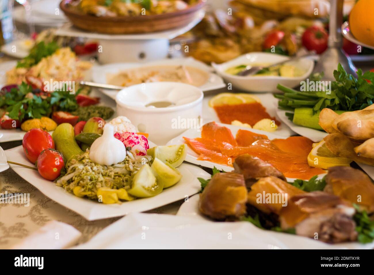 Full brunch table hi-res stock photography and images - Alamy