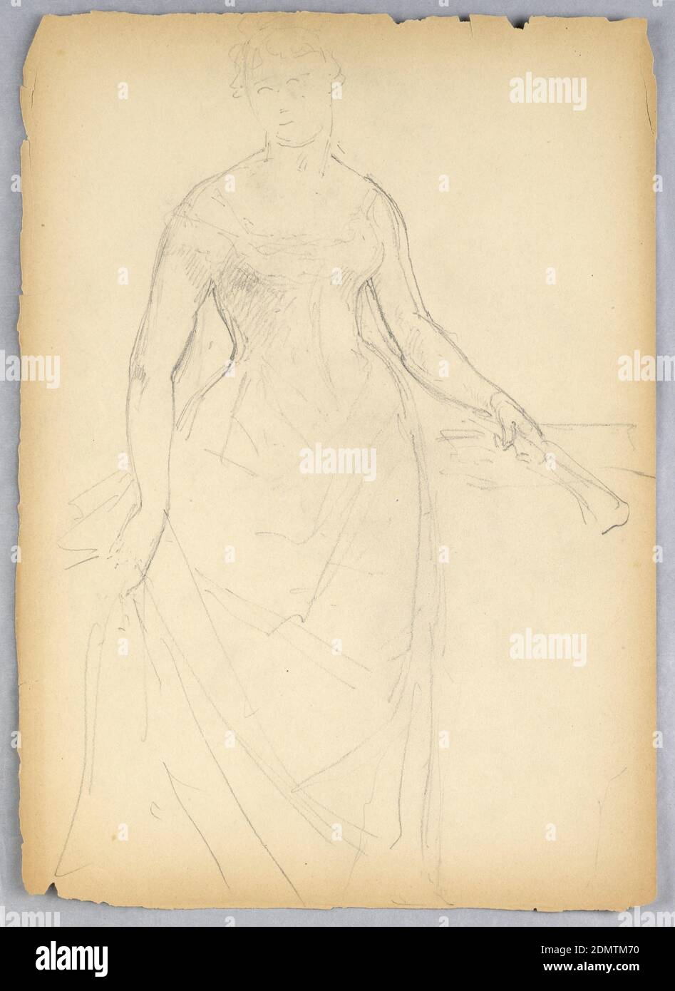 Sketch for a Portrait of Bella Worsham, Daniel Huntington, American ...