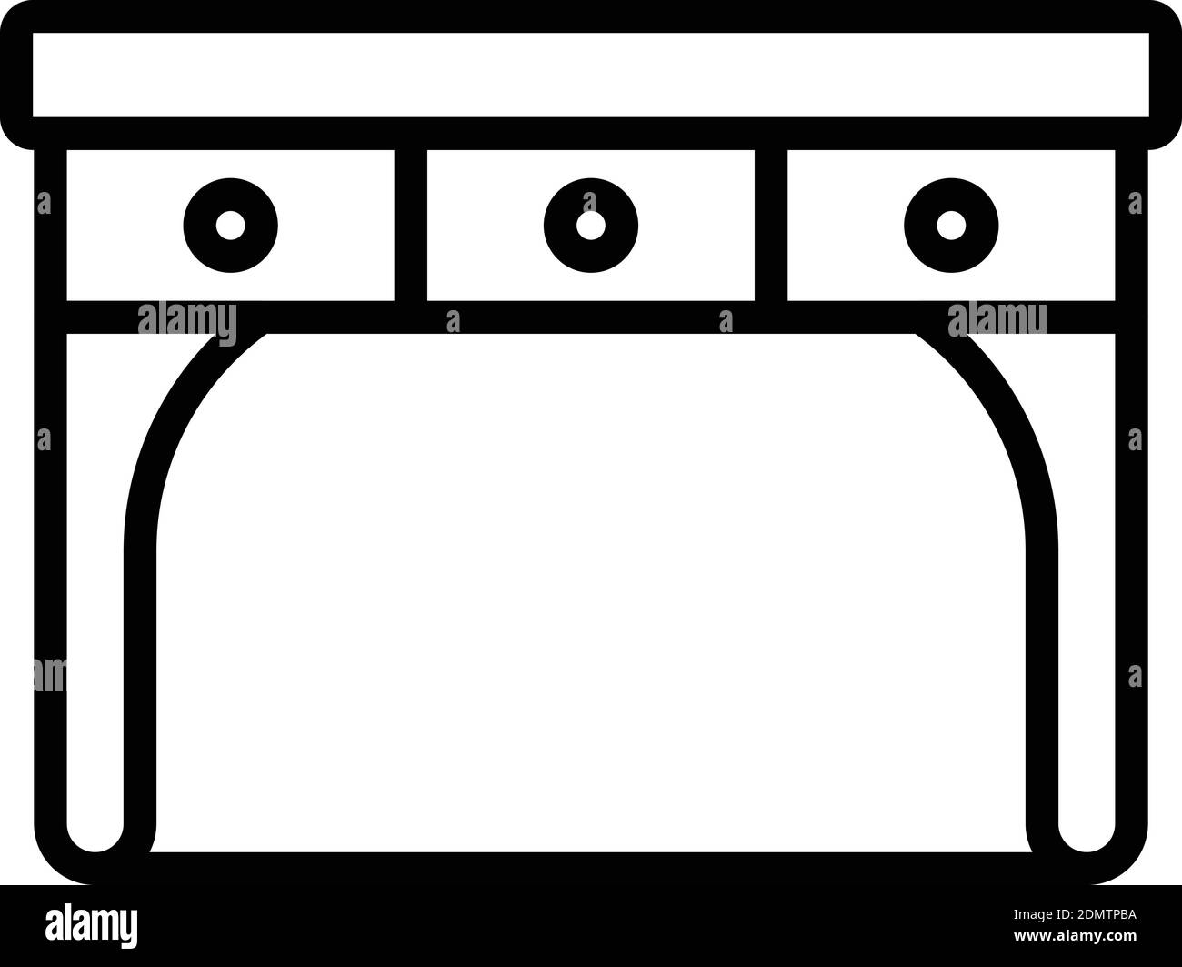 Room small table icon. Outline room small table vector icon for web ...