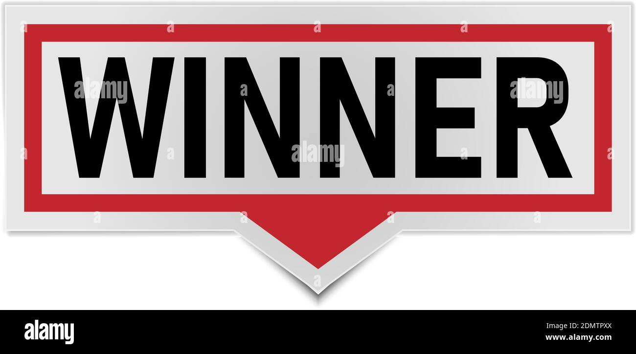 Lettering winner, win, game trophy prize boom wow. Speech Buble vector ...