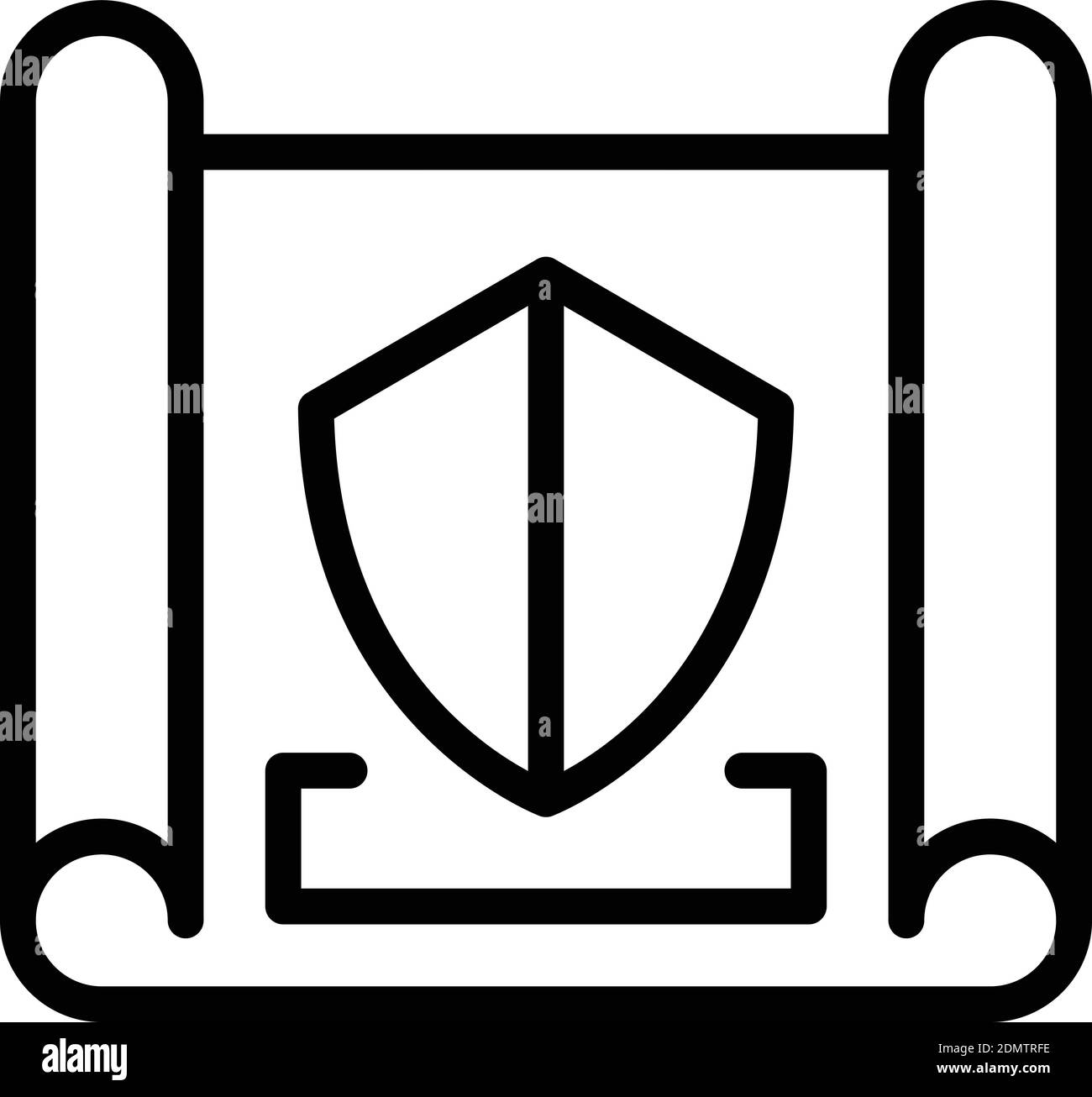 Plan control icon. Outline plan control vector icon for web design ...