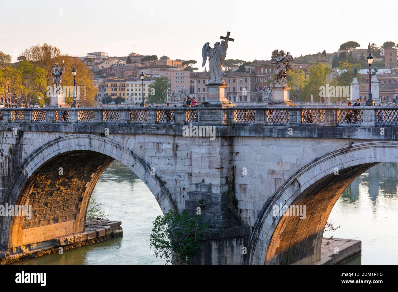 Tiber River, Saint Angelo Bridge, Rome, Italy, Europe Stock Photo - Alamy