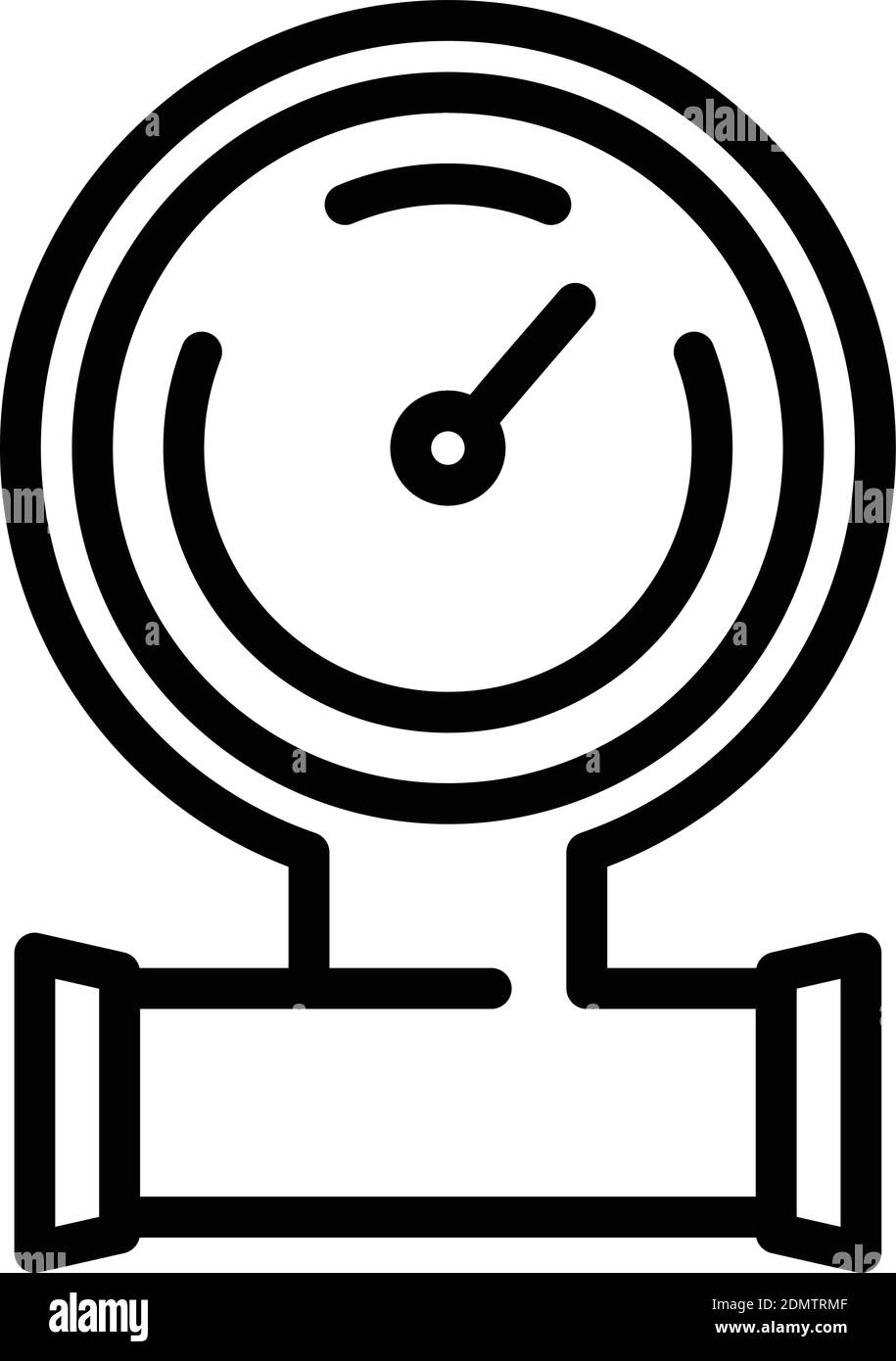 Oil indicator icon. Outline oil indicator vector icon for web design ...