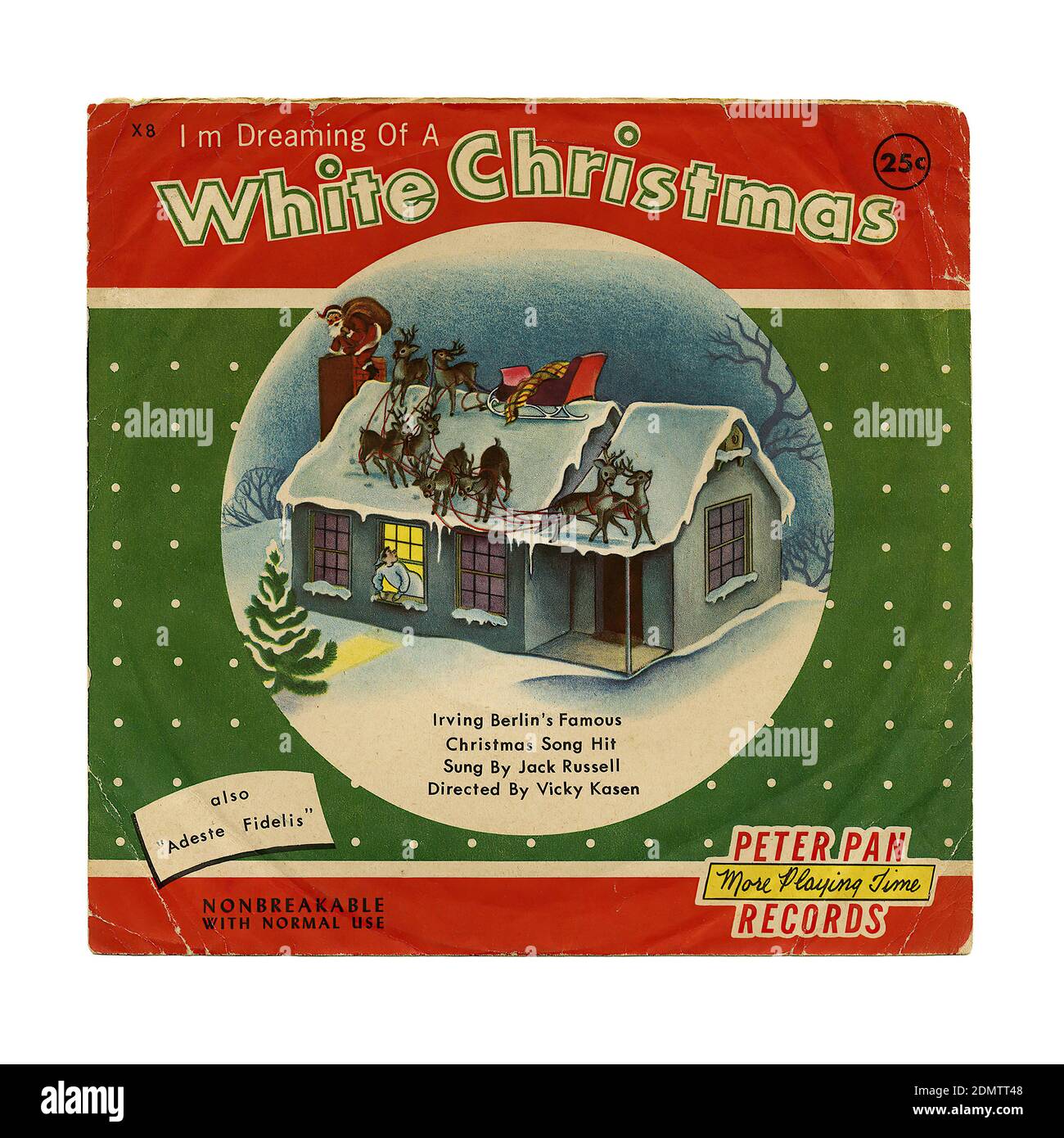 White Christmas - Vintage Record Cover Stock Photo - Alamy