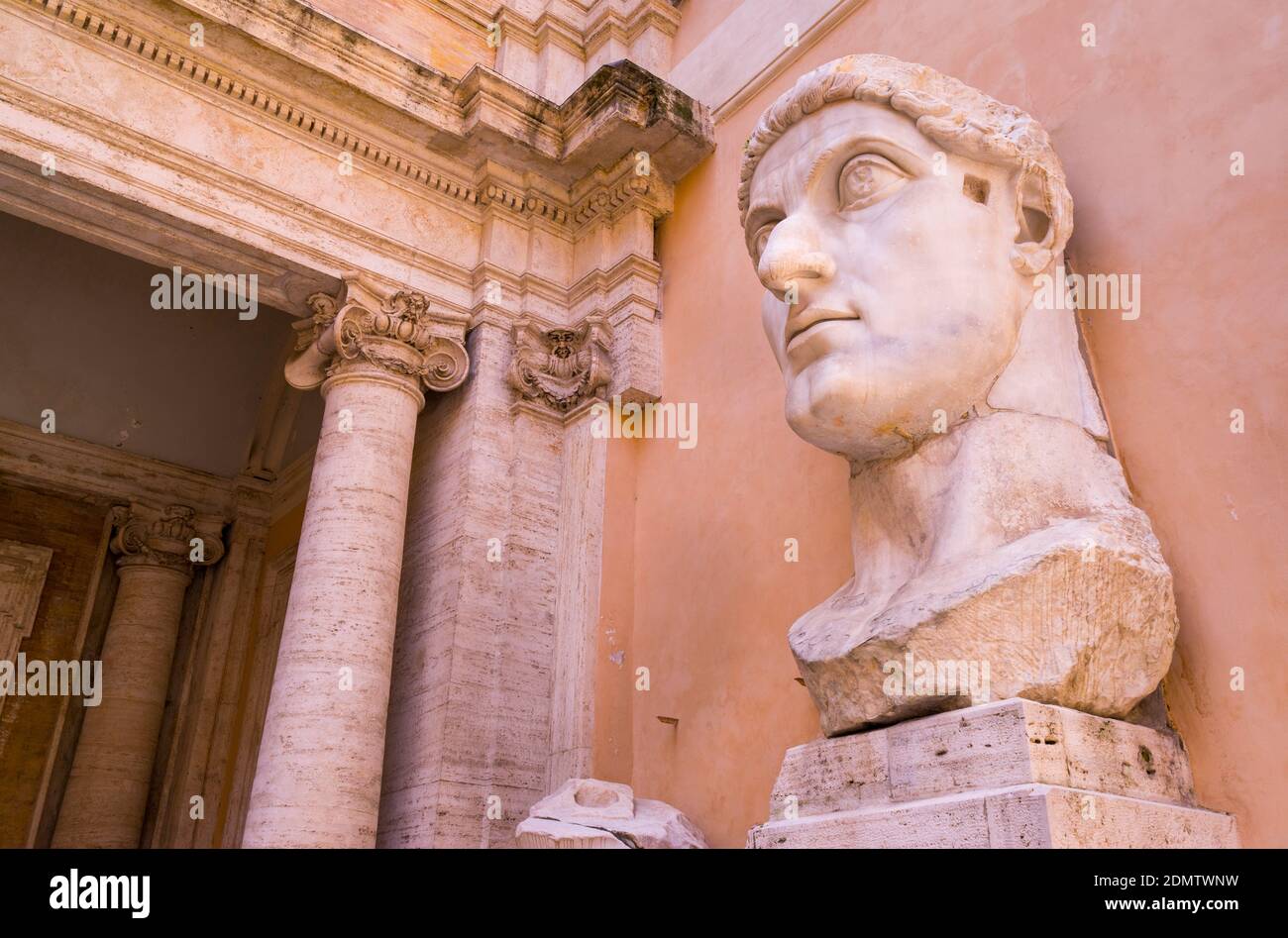 Constantine Sculpture, Patio of Palazzo dei Conservatori, Capitolini ...