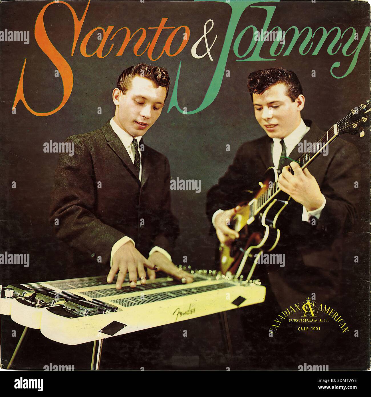 Santo & Johnny - Vintage Record Cover Stock Photo - Alamy