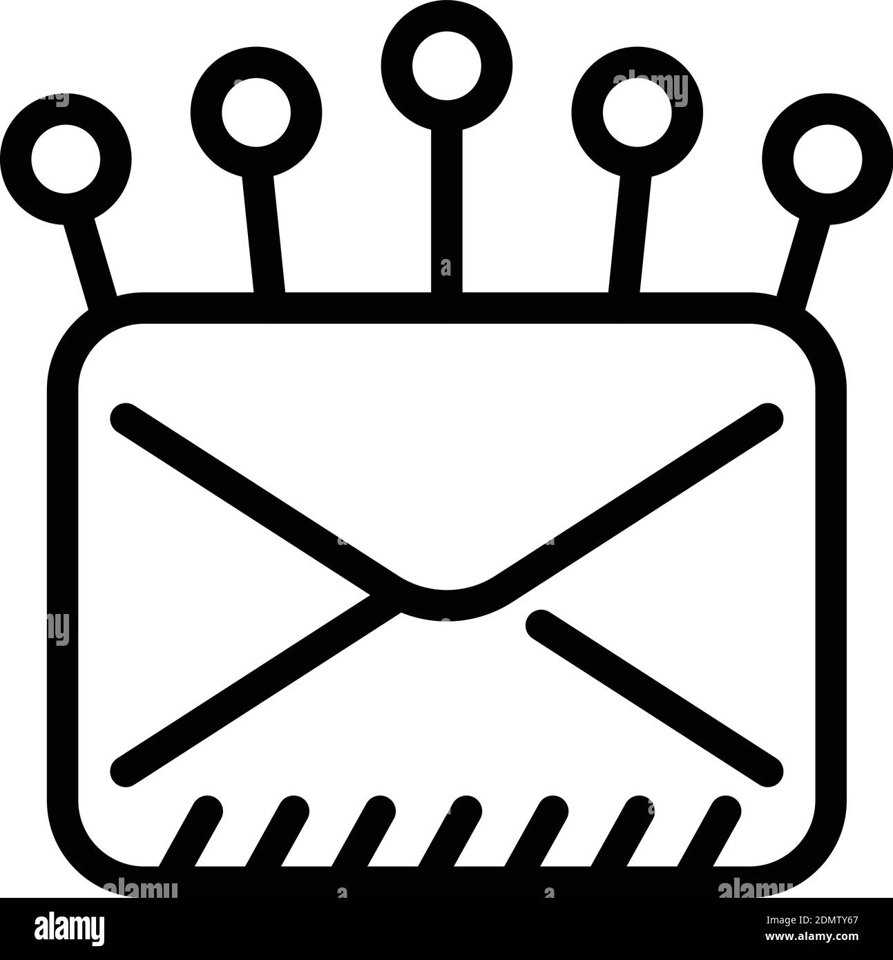 Email offer icon. Outline email offer vector icon for web design ...