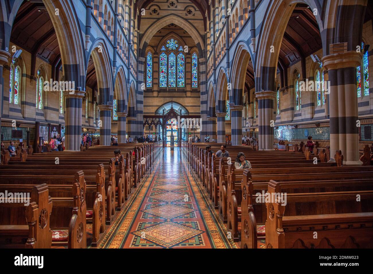 MELBOURNE, AUSTRALIA, DECEMBER 31, 2019: Interior of Saint Paul ...
