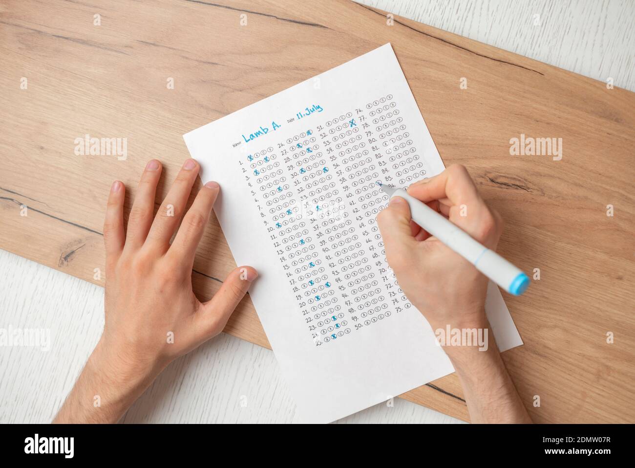Iq test paper hi-res stock photography and images - Alamy