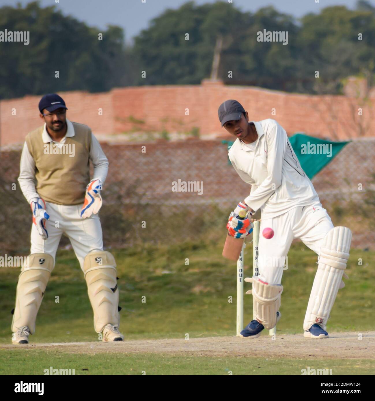 New Delhi India – March 3 2020 : Full length of cricketer playing on ...